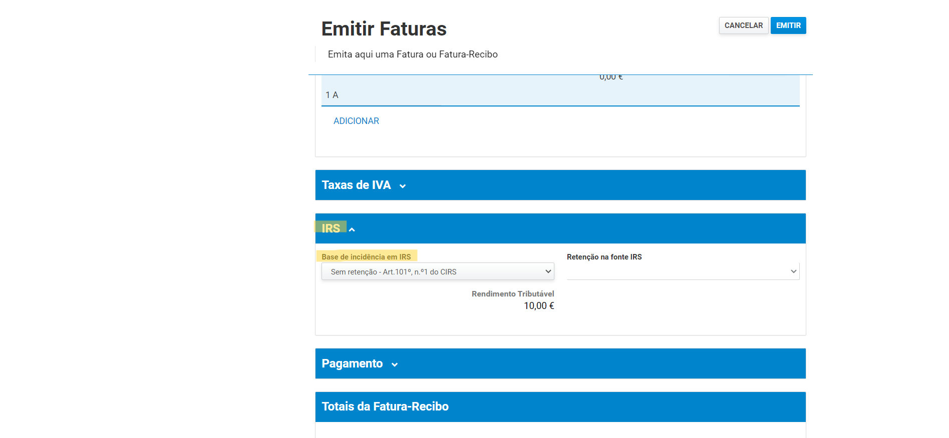 How to issue my Invoice/Receipt?