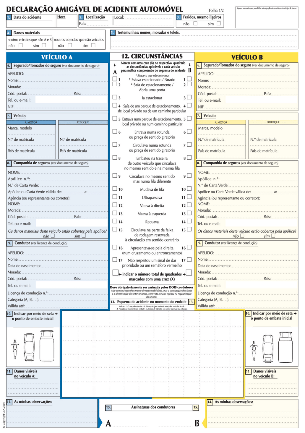 How to Fill Out the Friendly Automobile Accident Declaration (DAAA)