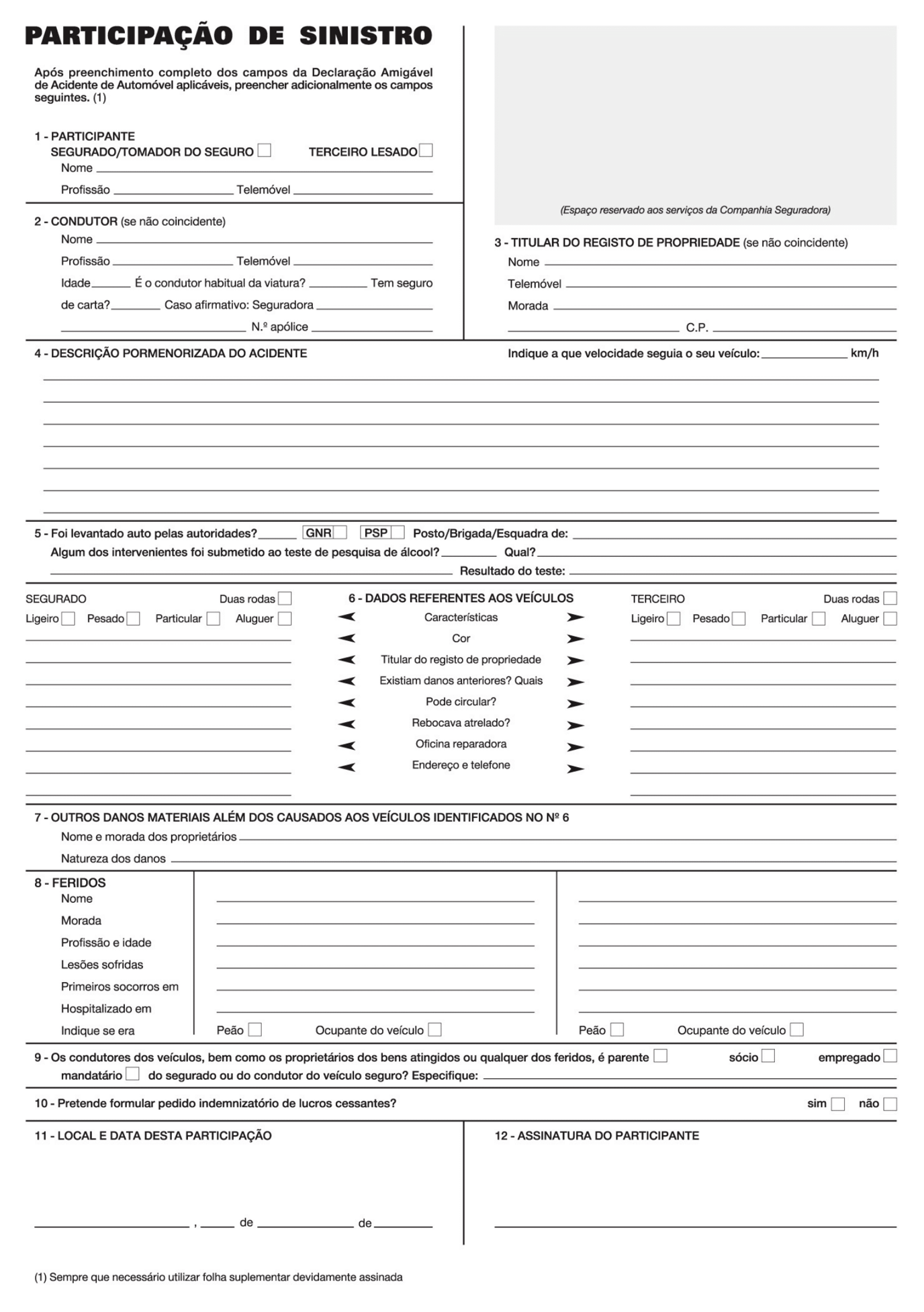 How to Fill Out the Friendly Automobile Accident Declaration (DAAA)